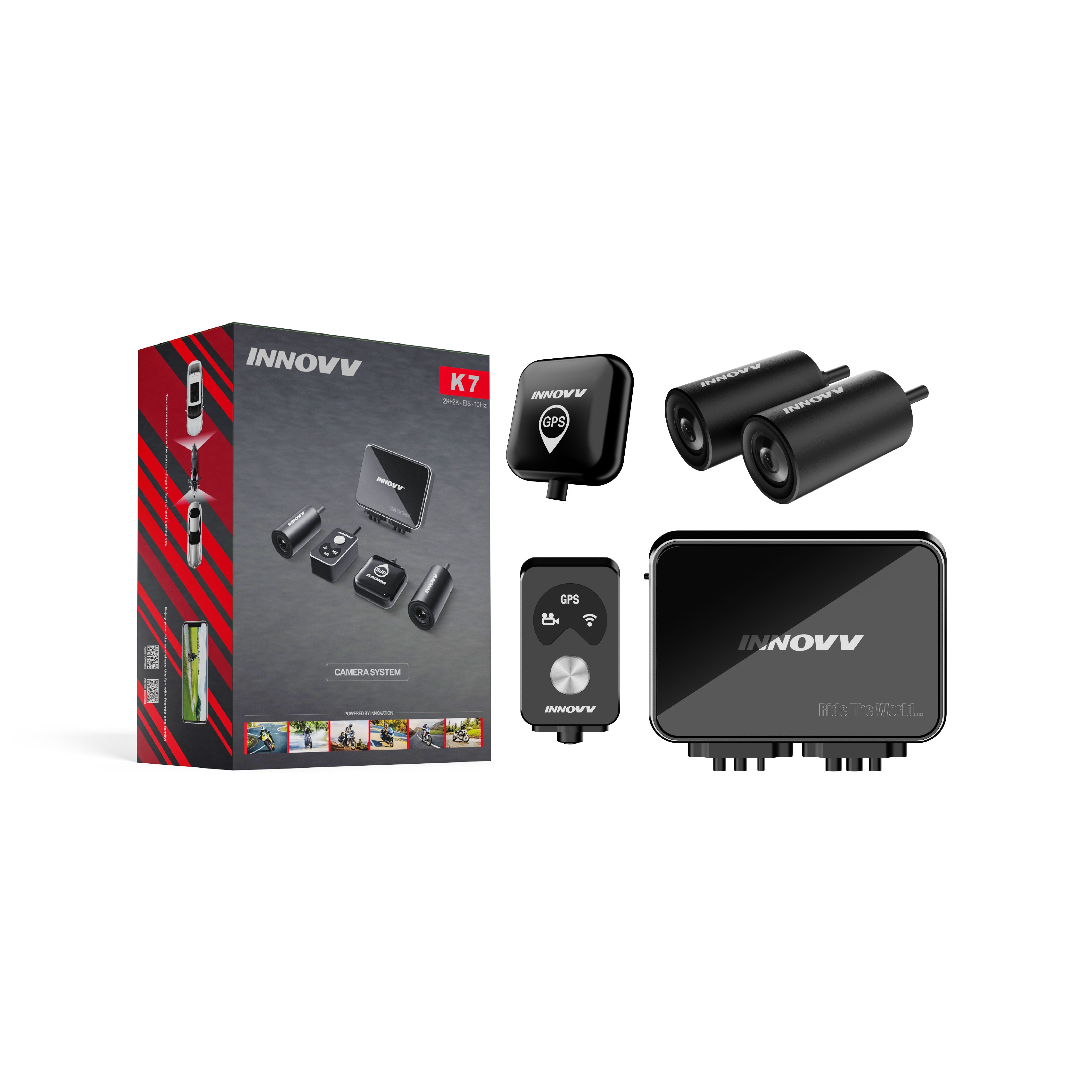 INNOVV K7 Dual 2K Motorcycle Dash Camera | Accident Evidence Recorder